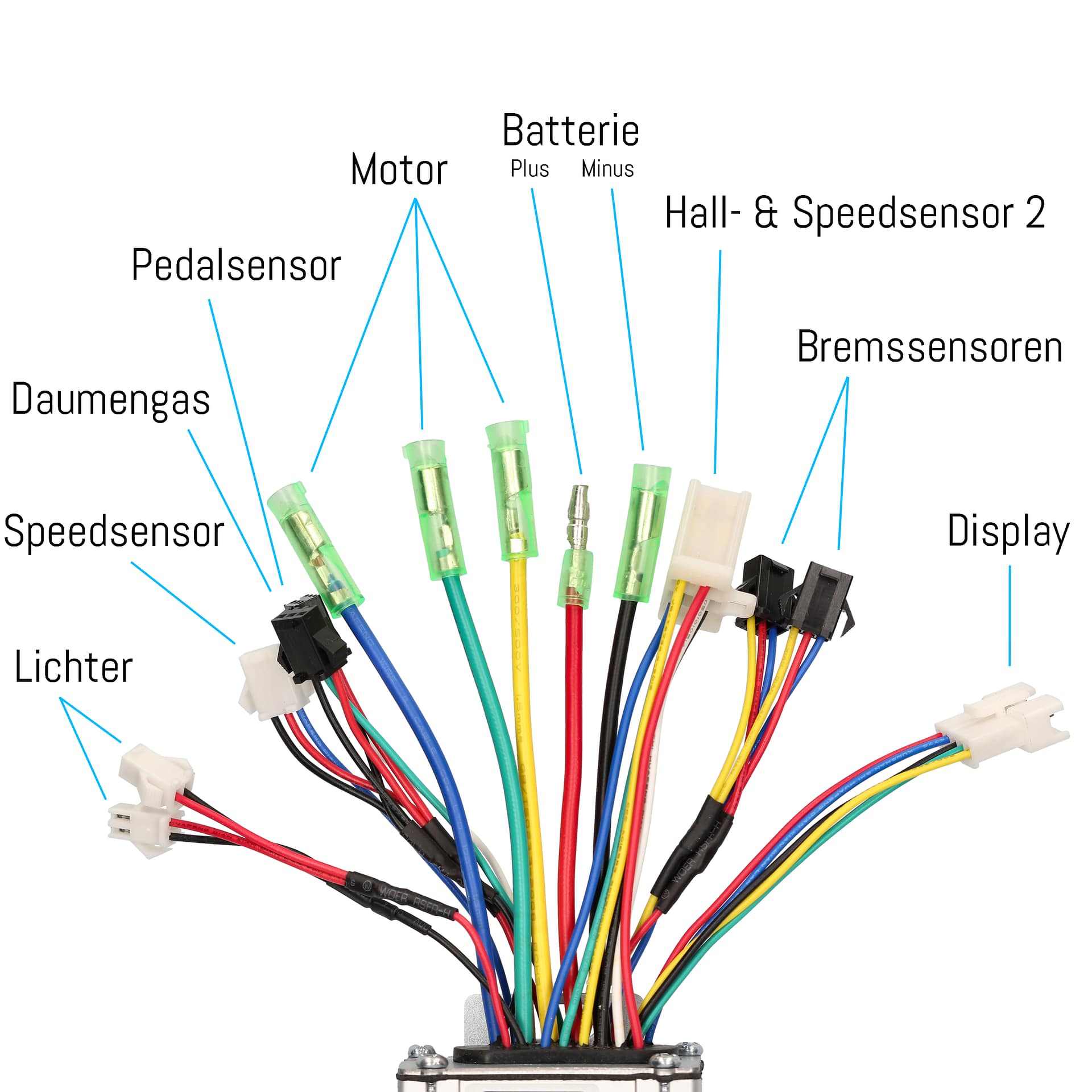 windmeile© | Controller 24V 36V 48V Steuergerät 250W 350W 500W ...